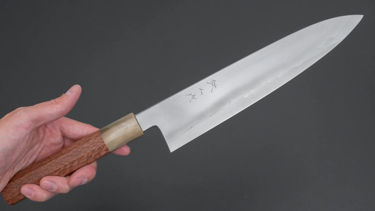 Tetsujin Silver #3 Ukiba Gyuto 240mm Lacewood Handle - Tetogi