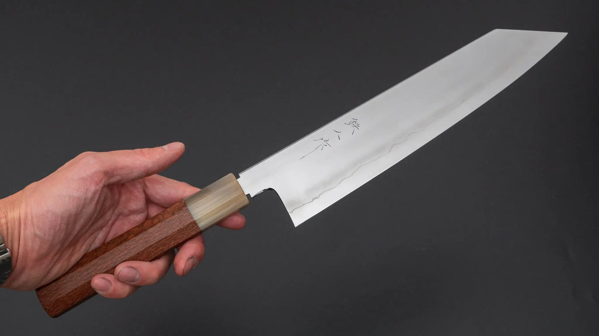 Tetsujin Silver #3 Ukiba Kiritsuke Gyuto 240mm Lacewood Handle - – Tetogi
