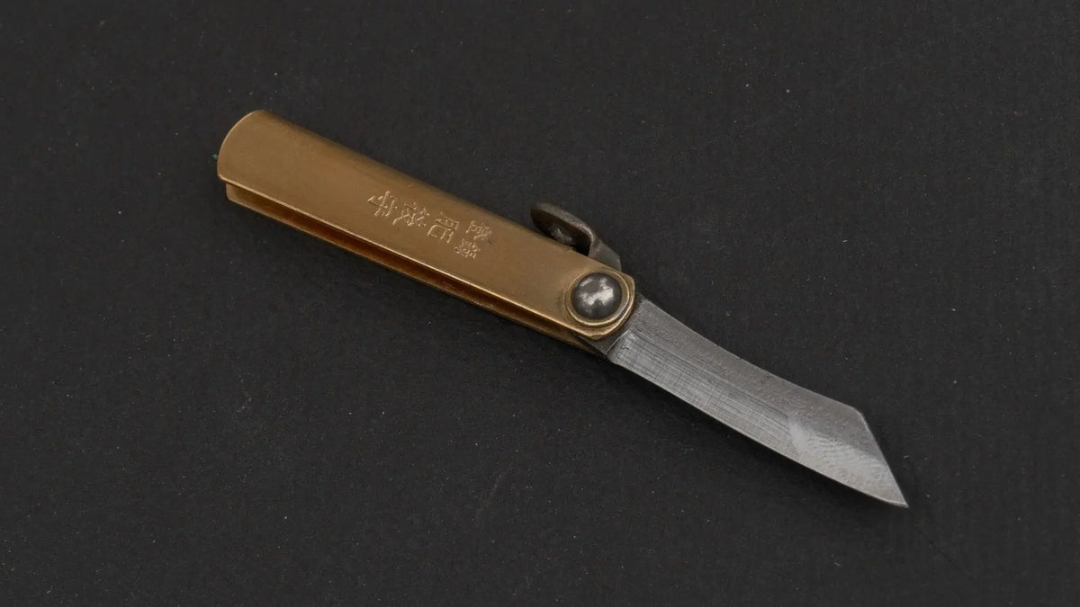 Higonokami Folding Knife Mini Brass Handle – Tetogi