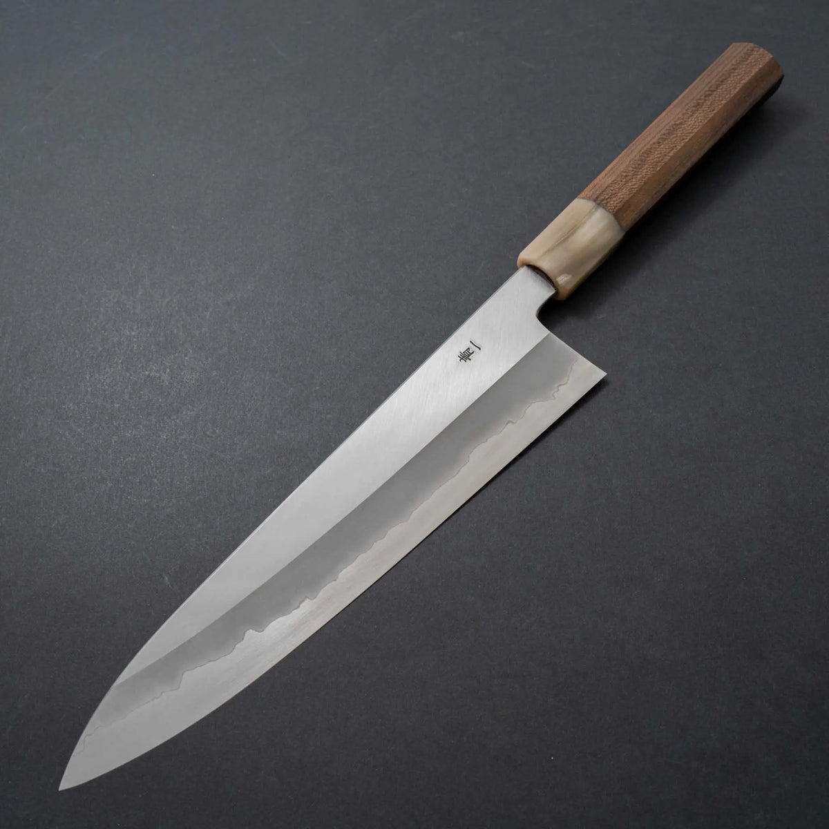 Hitohira Tanaka Kyuzo Blue #1 Stainless Clad Gyuto 240mm Ziricote – Tetogi